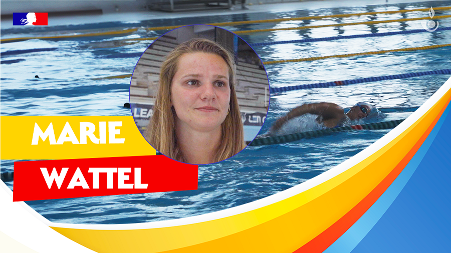 Portrait de Marie Wattel, athlète en natation | Portail de la Direction Générale des Douanes et ...