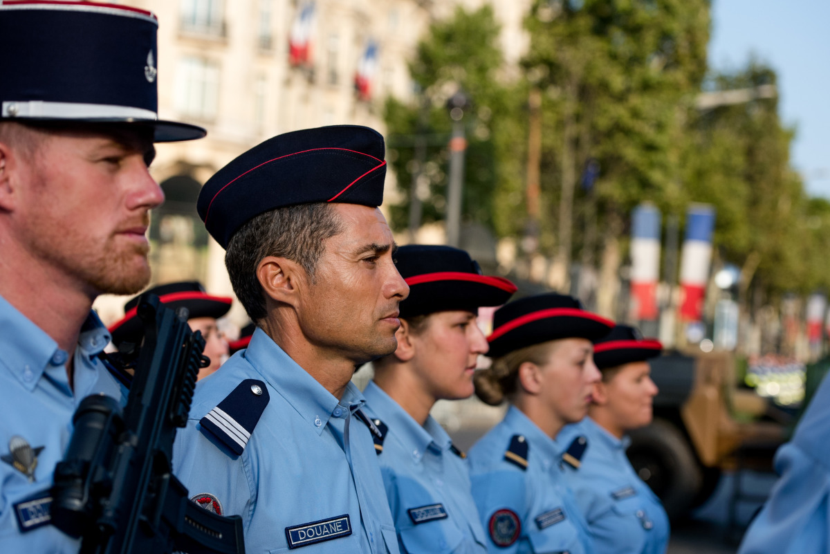 Portraits de douaniers présents au défilé du 14 juillet 2018 | DGDDI