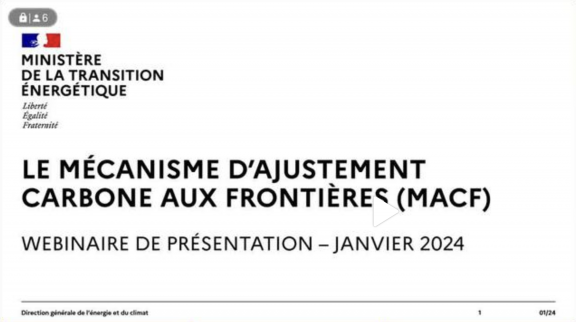 Mécanisme d’ajustement carbone aux frontières (MACF) | Portail de la Direction Générale des ...