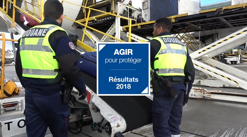 Présentation des résultats 2018 de la douane